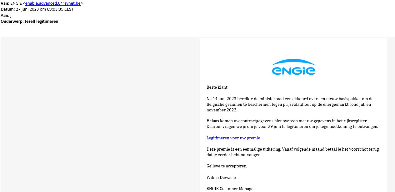 Phishing ou messages frauduleux