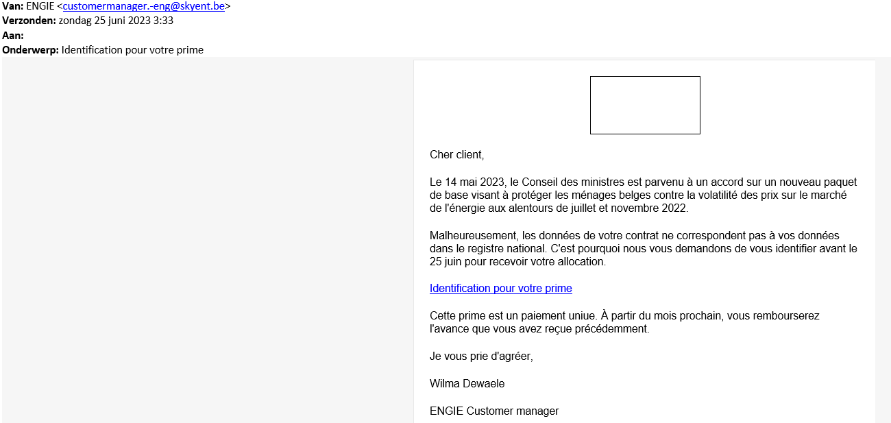 Phishing ou messages frauduleux