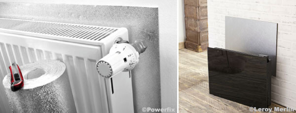 Hoe breng je warmteweerkaatsend materiaal aan achter een radiator?